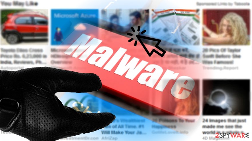 Clicking on Taboola ads leads users to a scam site