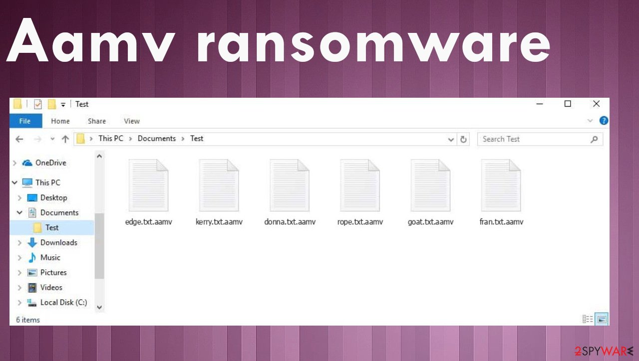 Remove Aamv ransomware (virus) - Decryption Steps Included