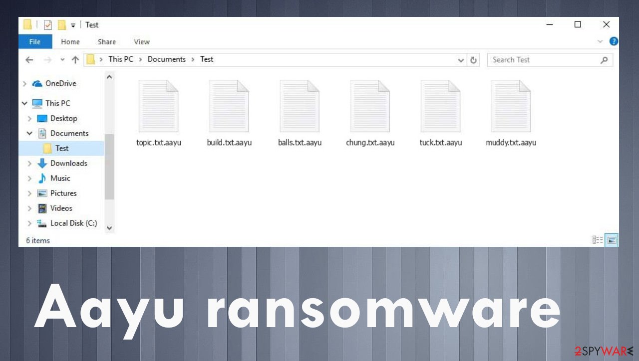 Remove Aayu ransomware (virus)
