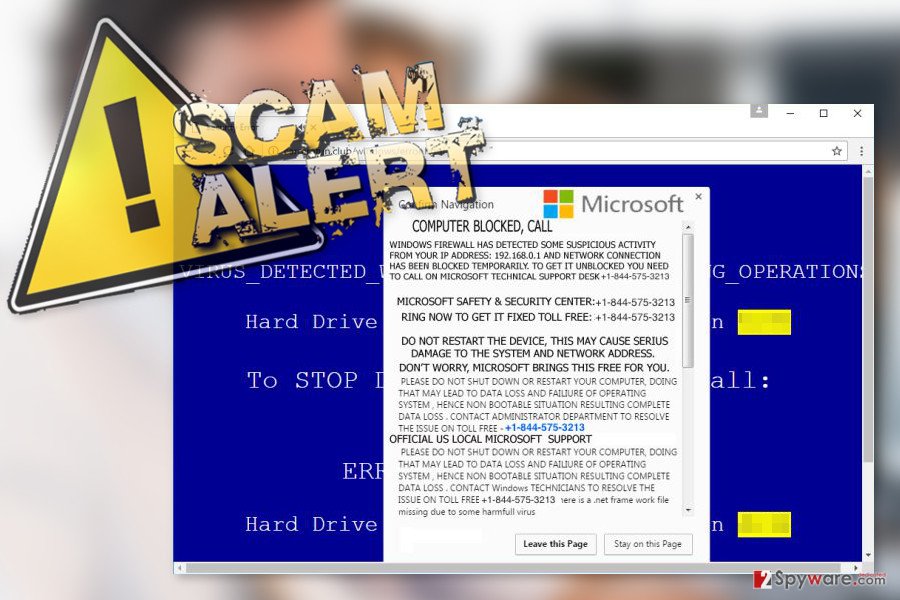 Remove “Access to your computer has been restricted” Tech support scam ...