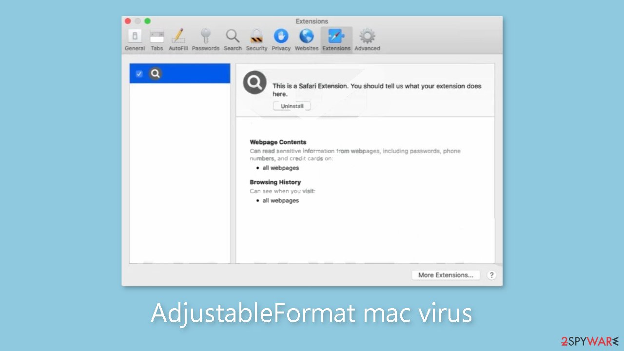 Remove AdjustableFormat mac virus (Free Instructions)