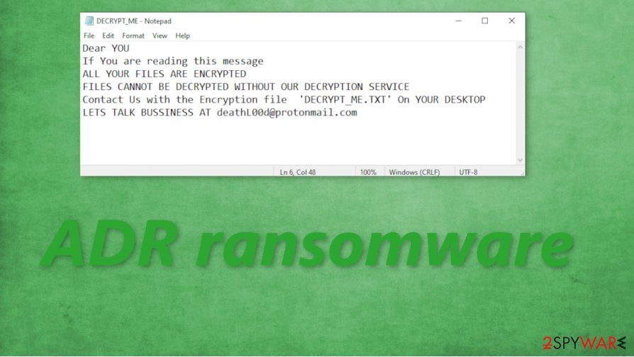 Remove Adr ransomware (Virus Removal Guide) - Recovery Instructions ...