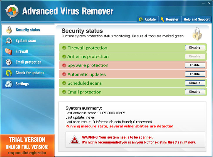 Remove Advanced Virus Remover