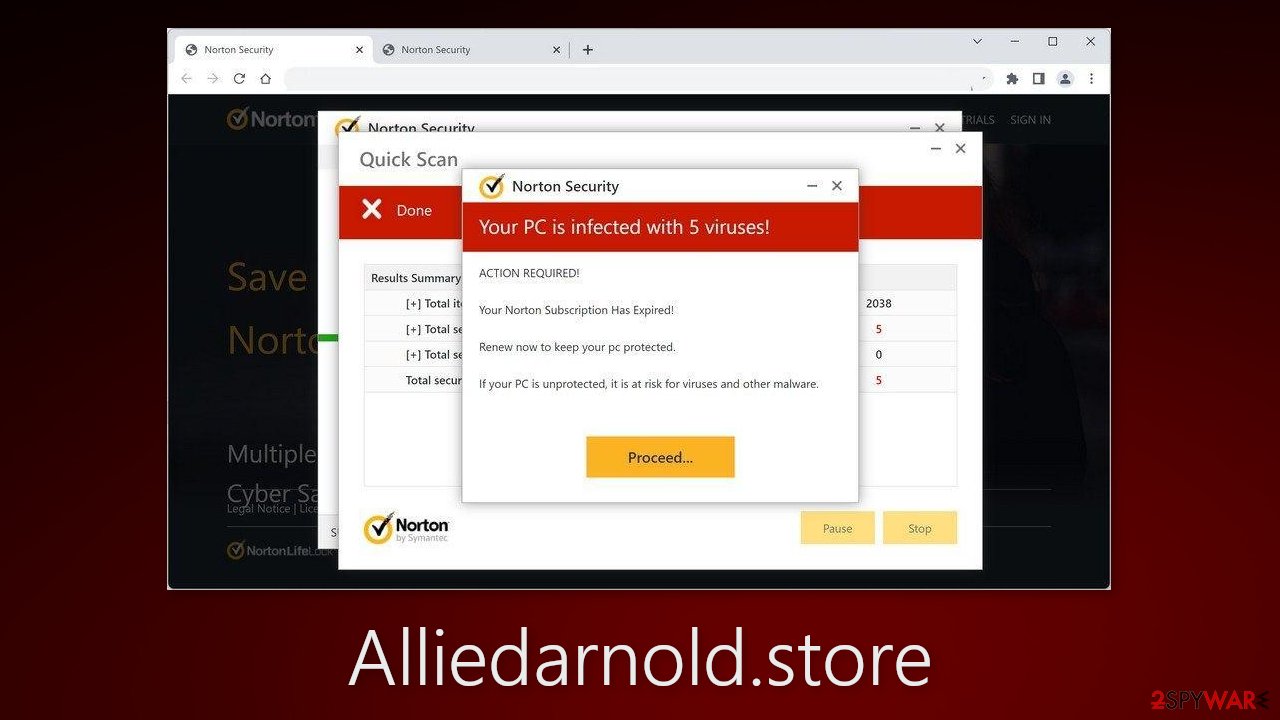 Remove Alliedarnold.store ads (spam) - Free Guide