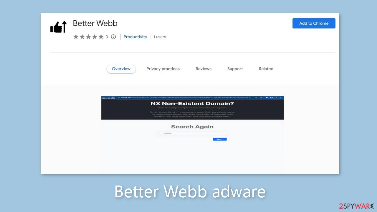 Remove Better Webb adware (virus) - Free Guide