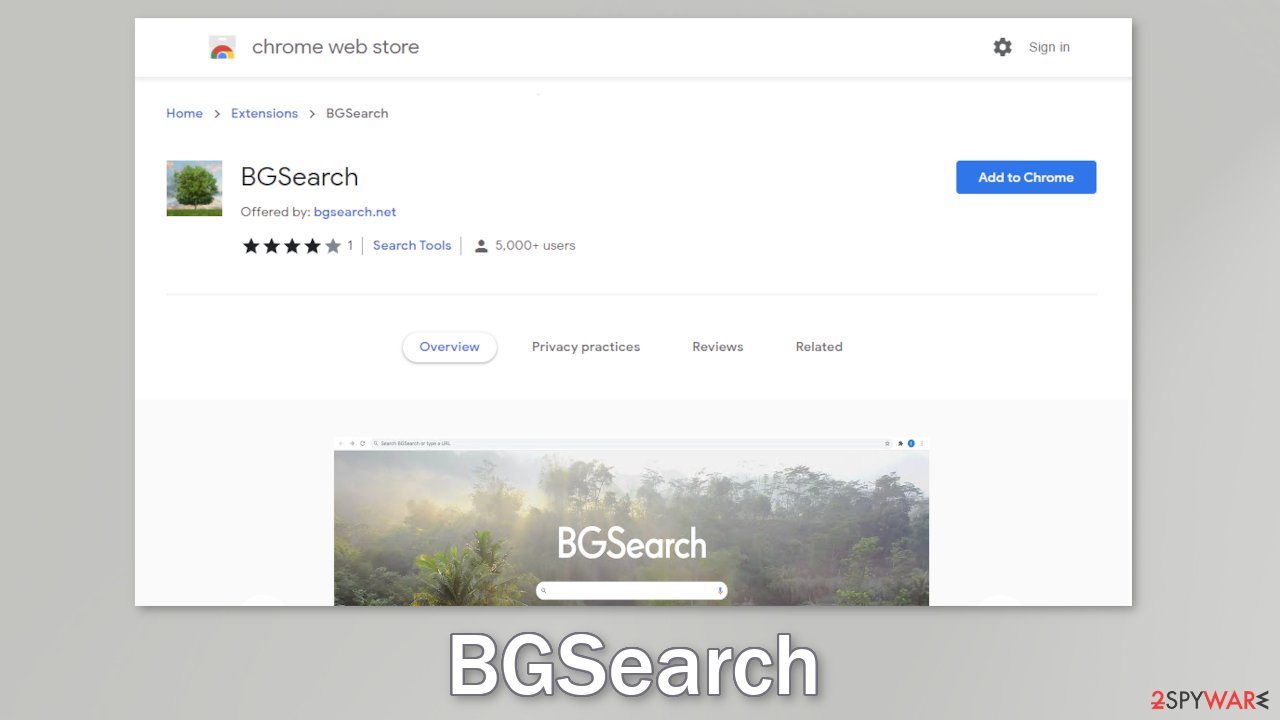Remove BGSearch browser extension (virus) - Free Guide