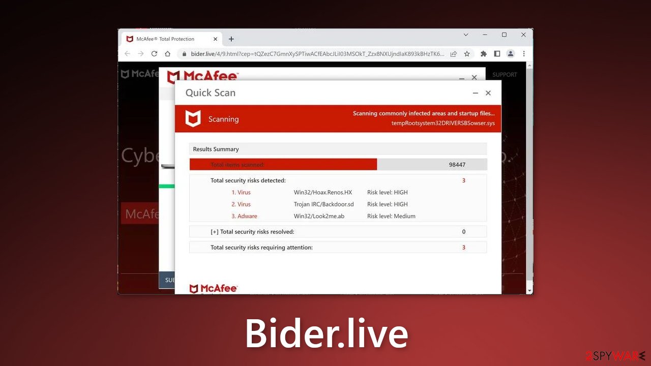 Remove Bider.live ads (Chrome, Firefox, IE, Edge) - Free Guide