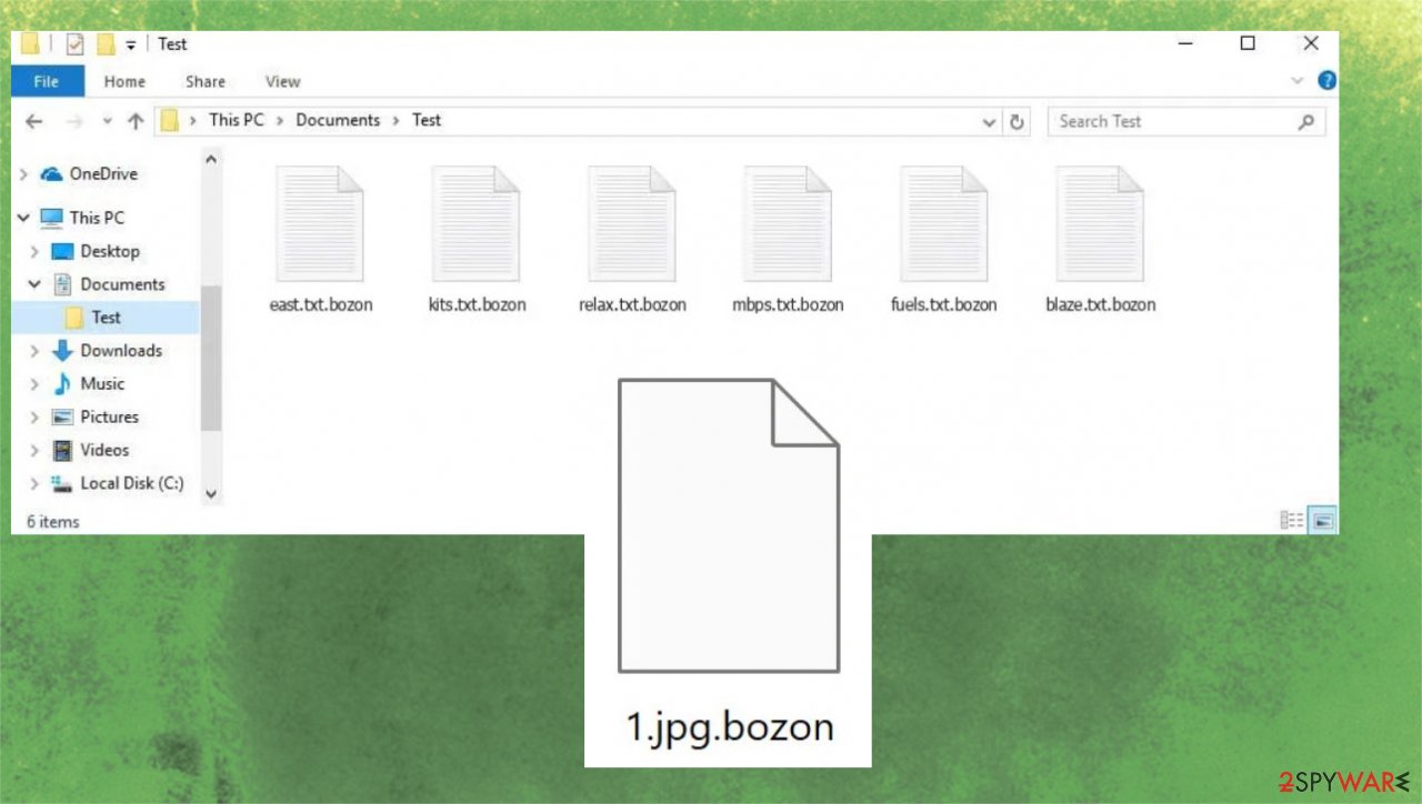Remove Bozon ransomware (virus) - Decryption Steps Included