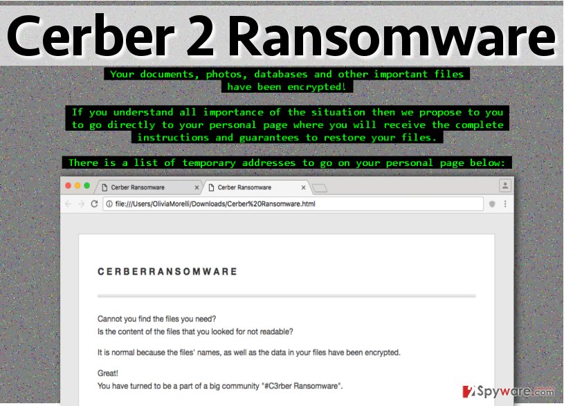 Remove Cerber 2.0 ransomware / virus (Virus Removal Instructions)