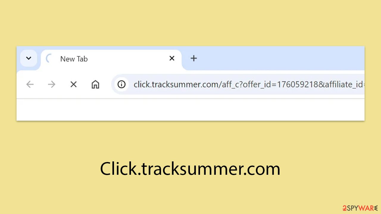 Remove Click.tracksummer.com redirect (virus) - Free Instructions