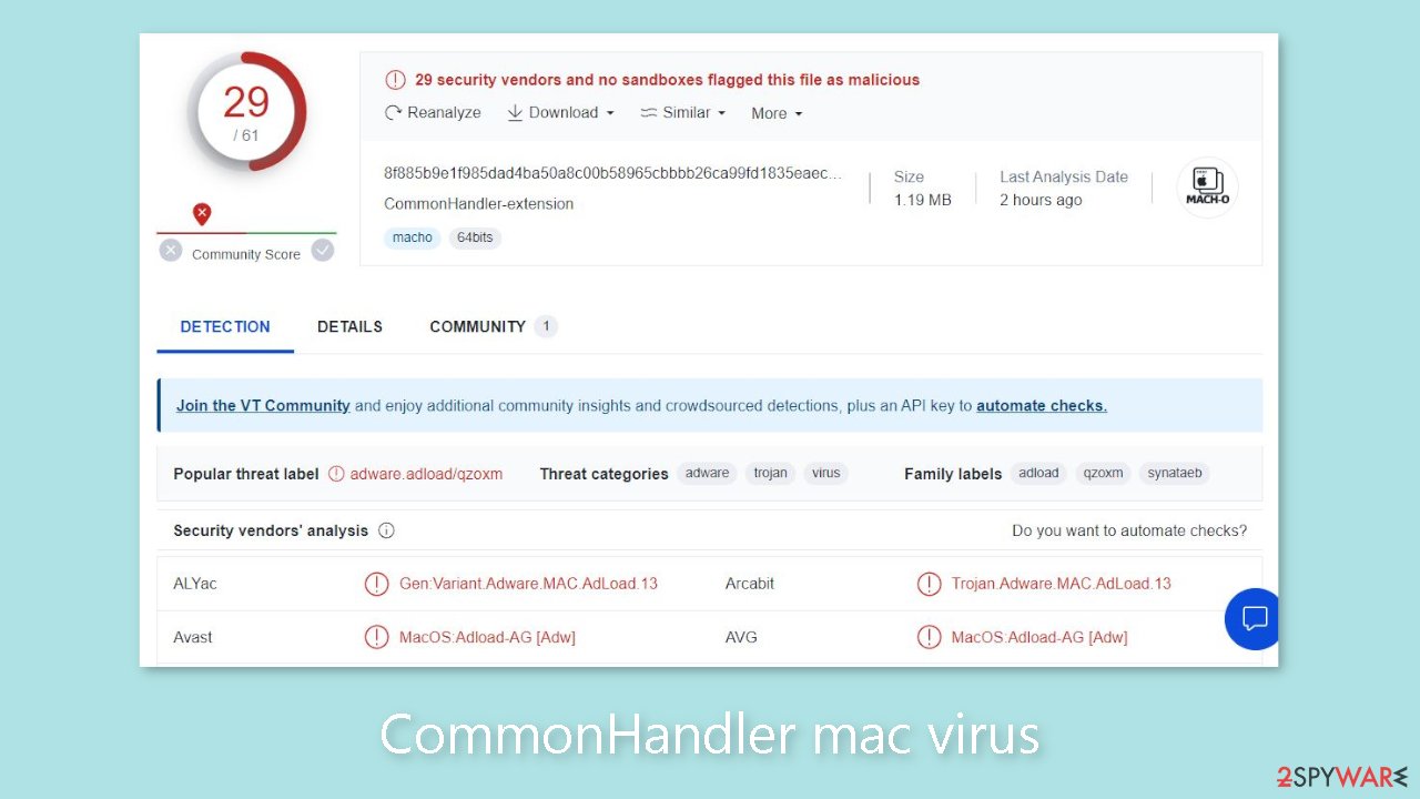 Remove CommonHandler mac virus (Free Instructions)