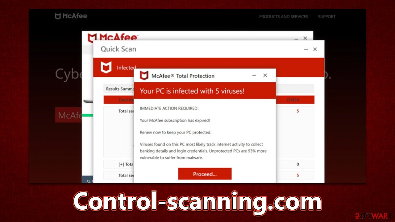 Remove Control-scanning.com ads (scam) - Free Instructions