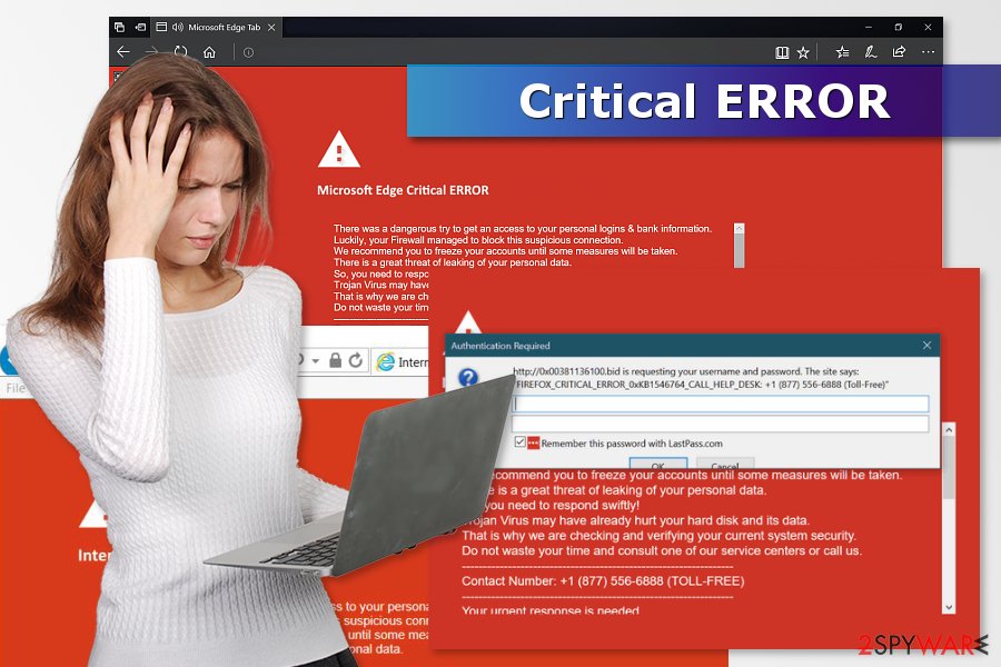 Critical ERROR scam (Red screen virus) Critical ERROR scam (Red screen virus)