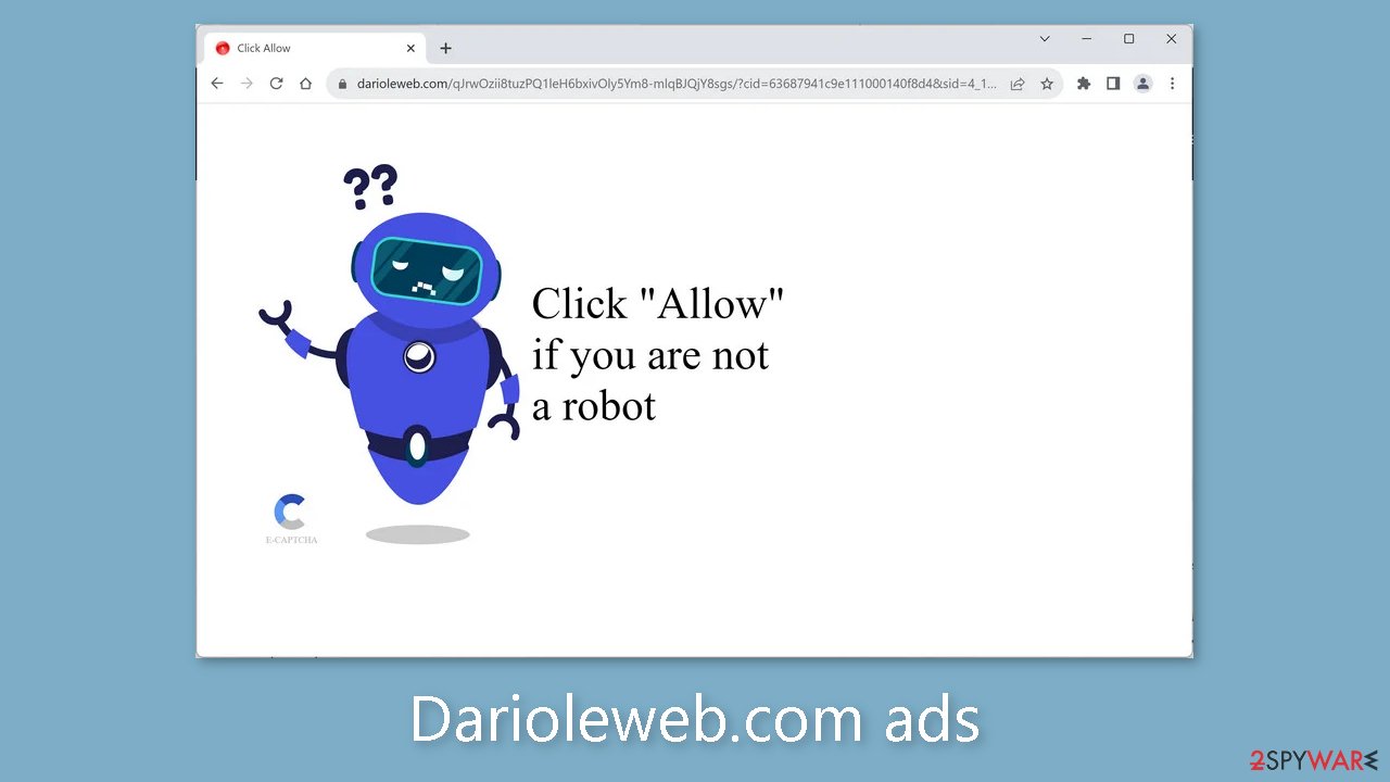 Remove Darioleweb.com ads (spam) - Free Guide