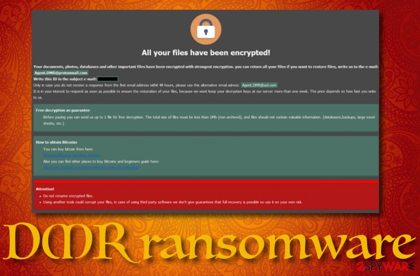 Remove DMR ransomware (Improved Instructions) - Quick Decryption Solution