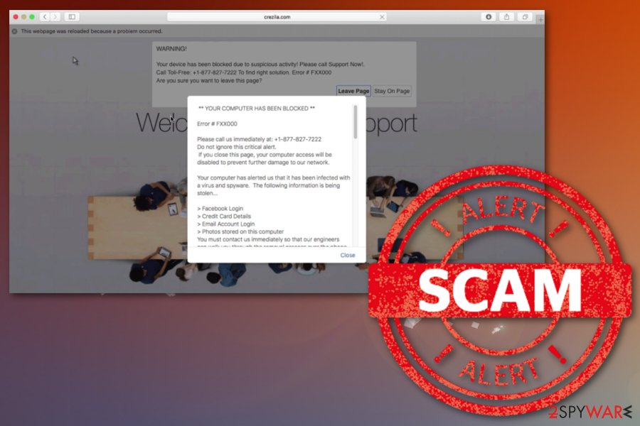 Remove Error FXX000 (scam) - Removal Guide