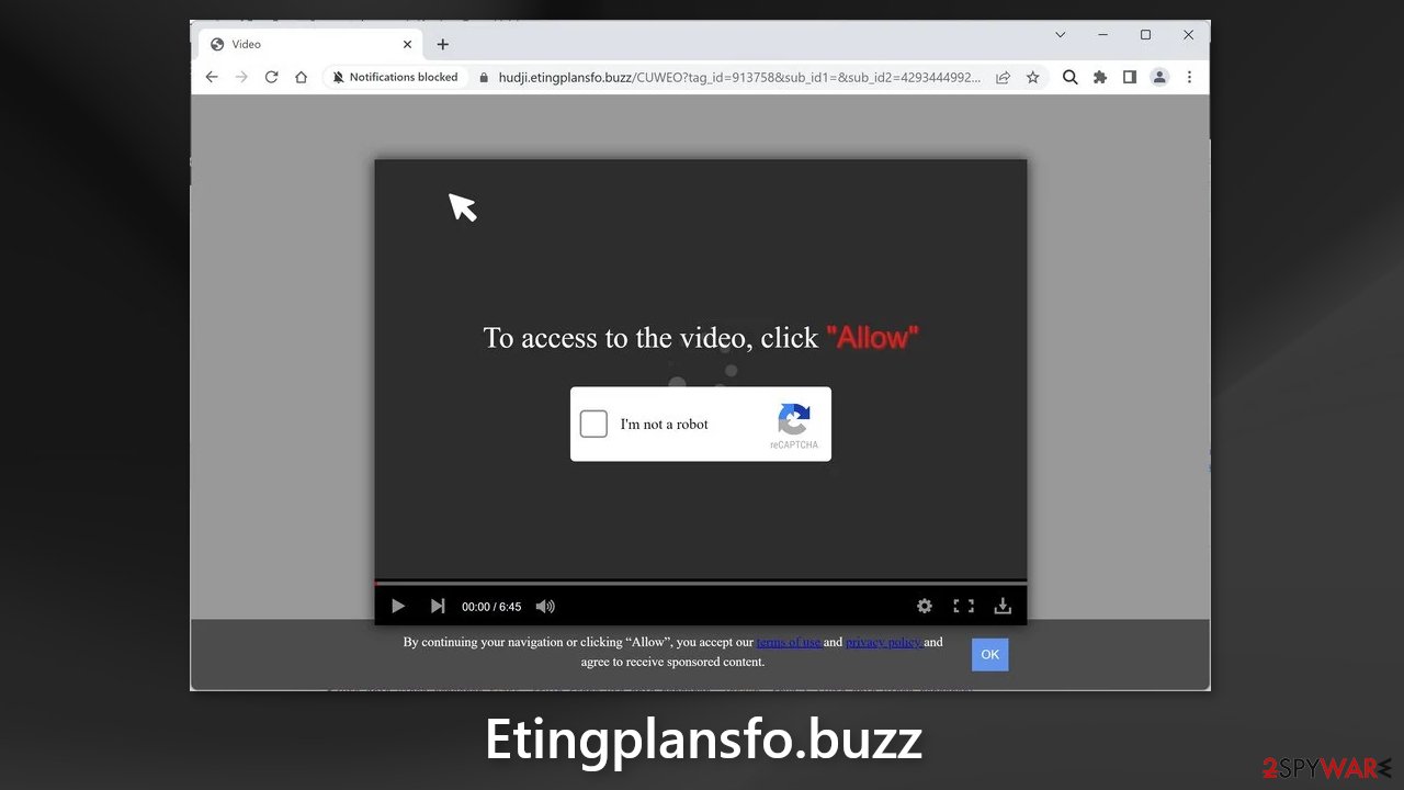 Remove Etingplansfo.buzz ads (spam) - Free Guide