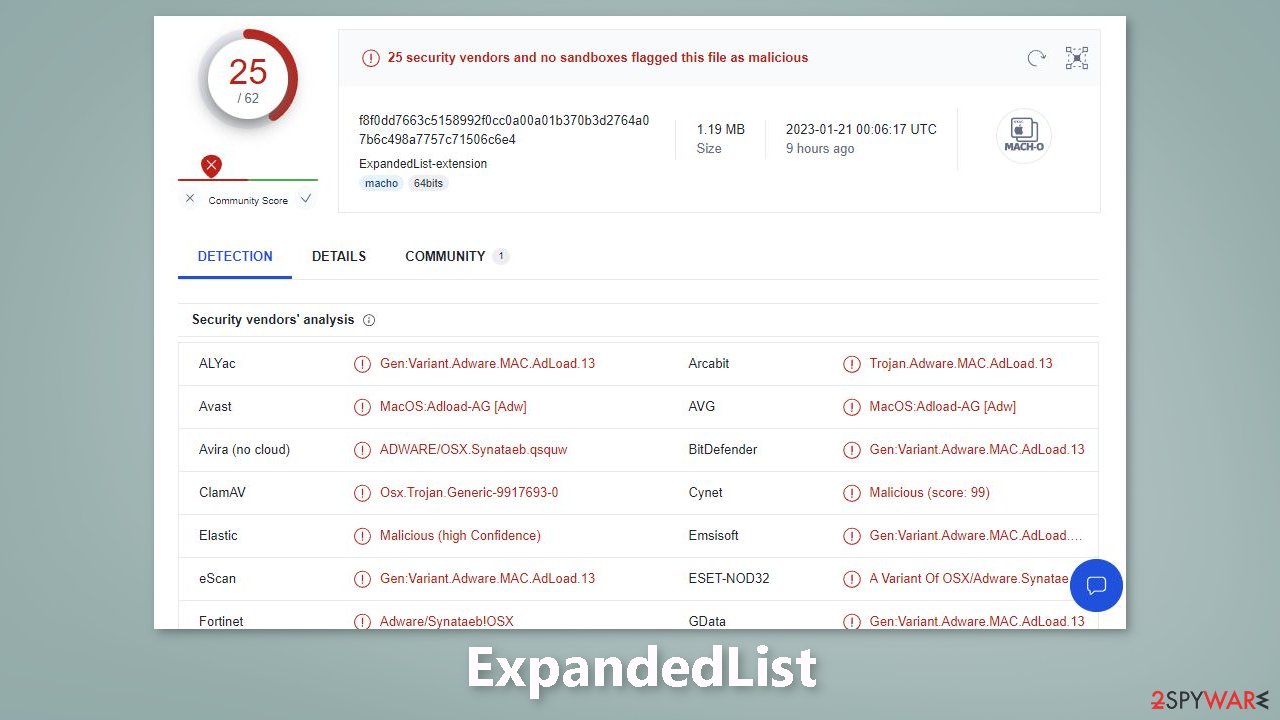 Remove ExpandedList mac virus (Free Guide)