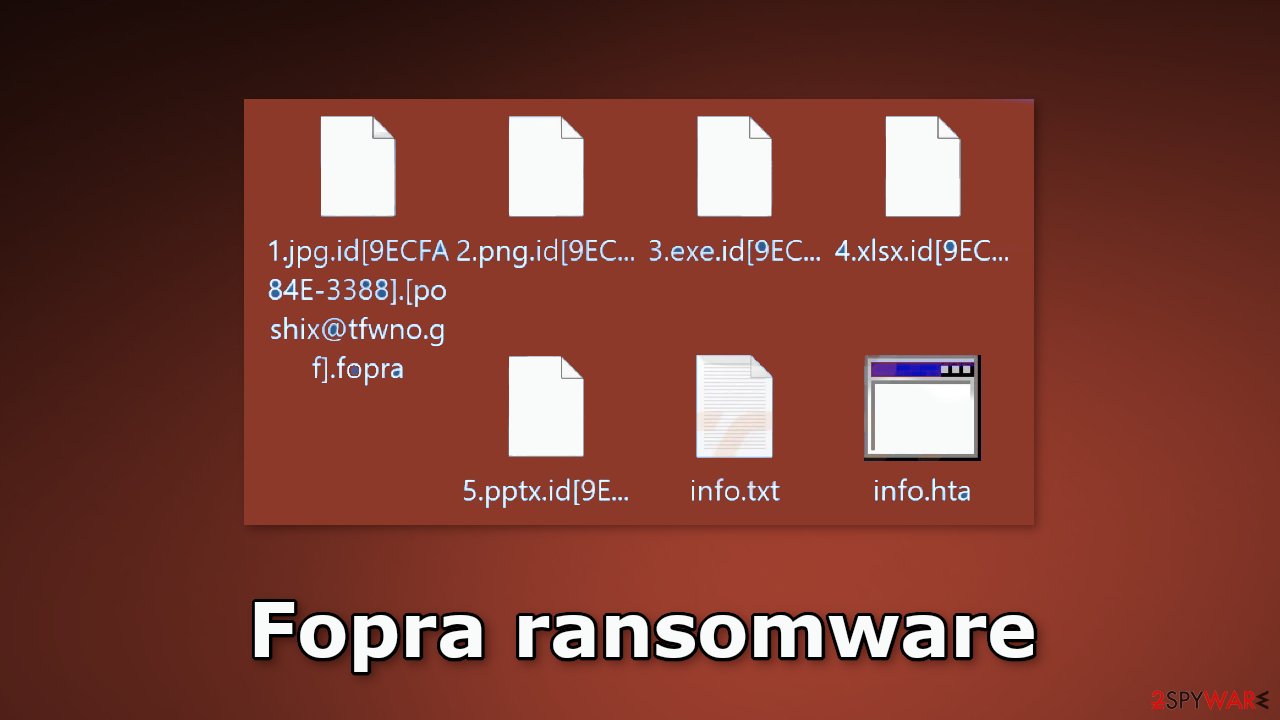 Remove Fopra ransomware (virus) - Recovery Instructions Included