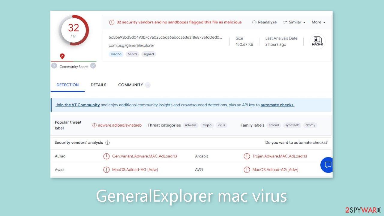 Remove GeneralExplorer mac virus (Free Instructions)