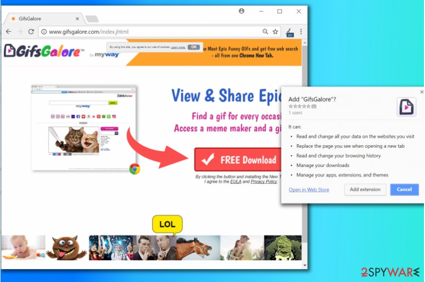Remove GifsGalore Toolbar (Free Guide) - Free Guide