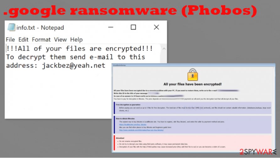 Remove .google ransomware (Phobos) (Virus Removal Guide) - Recovery ...