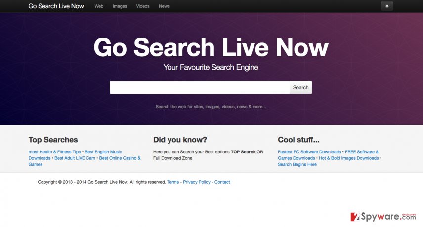 Remove Gosearchlivenow.com virus (Removal Guide)