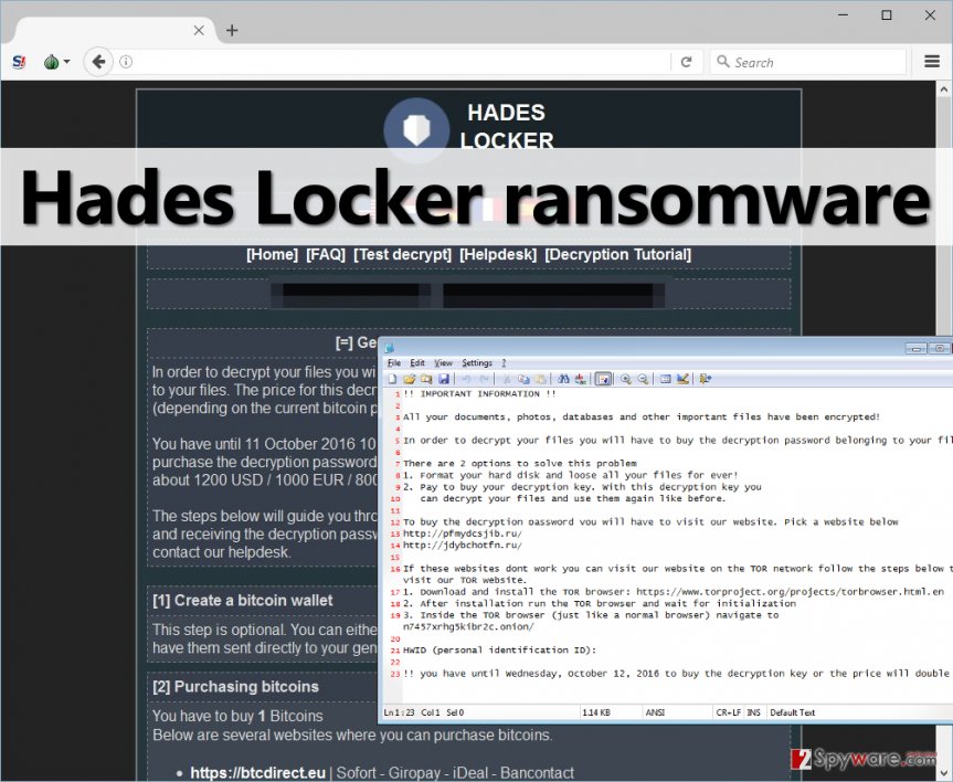Remove Hades Locker ransomware / virus (Improved Instructions) - Virus ...