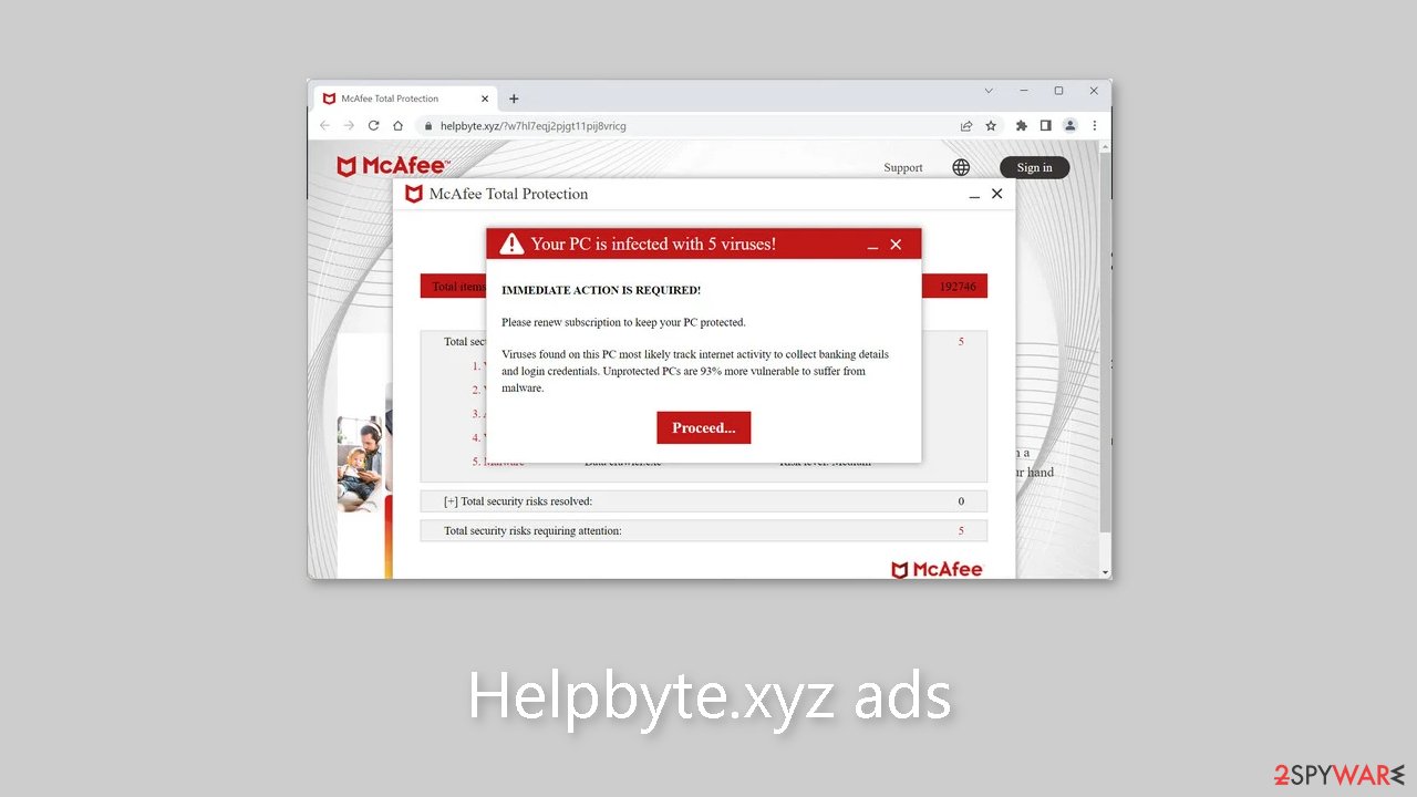 Remove Helpbyte.xyz ads (fake) - Free Guide