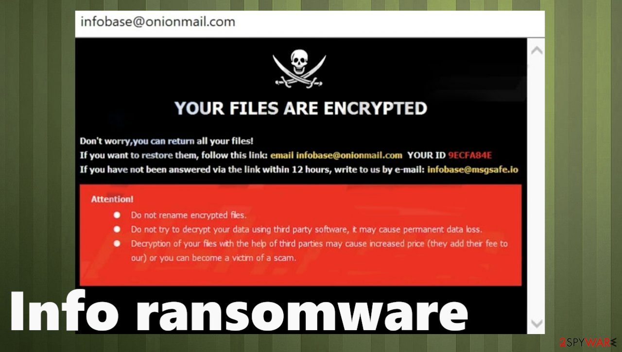 Remove Info ransomware (virus) - Decryption Methods Included