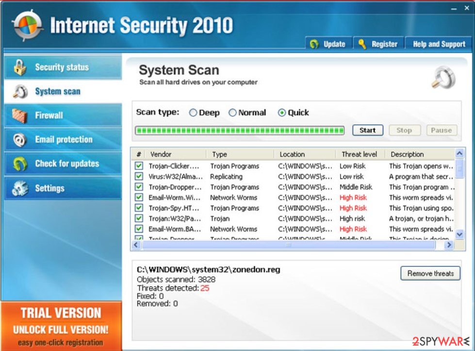 Remove Internet Security 2010 (Free Guide)