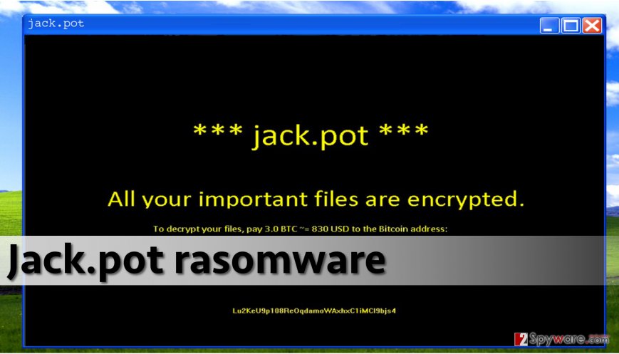 Remove Jack.pot ransomware / virus (Free Instructions)