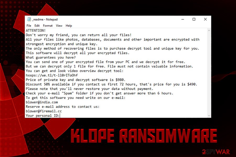 Remove Klope ransomware (Removal Instructions) - Quick Decryption Solution