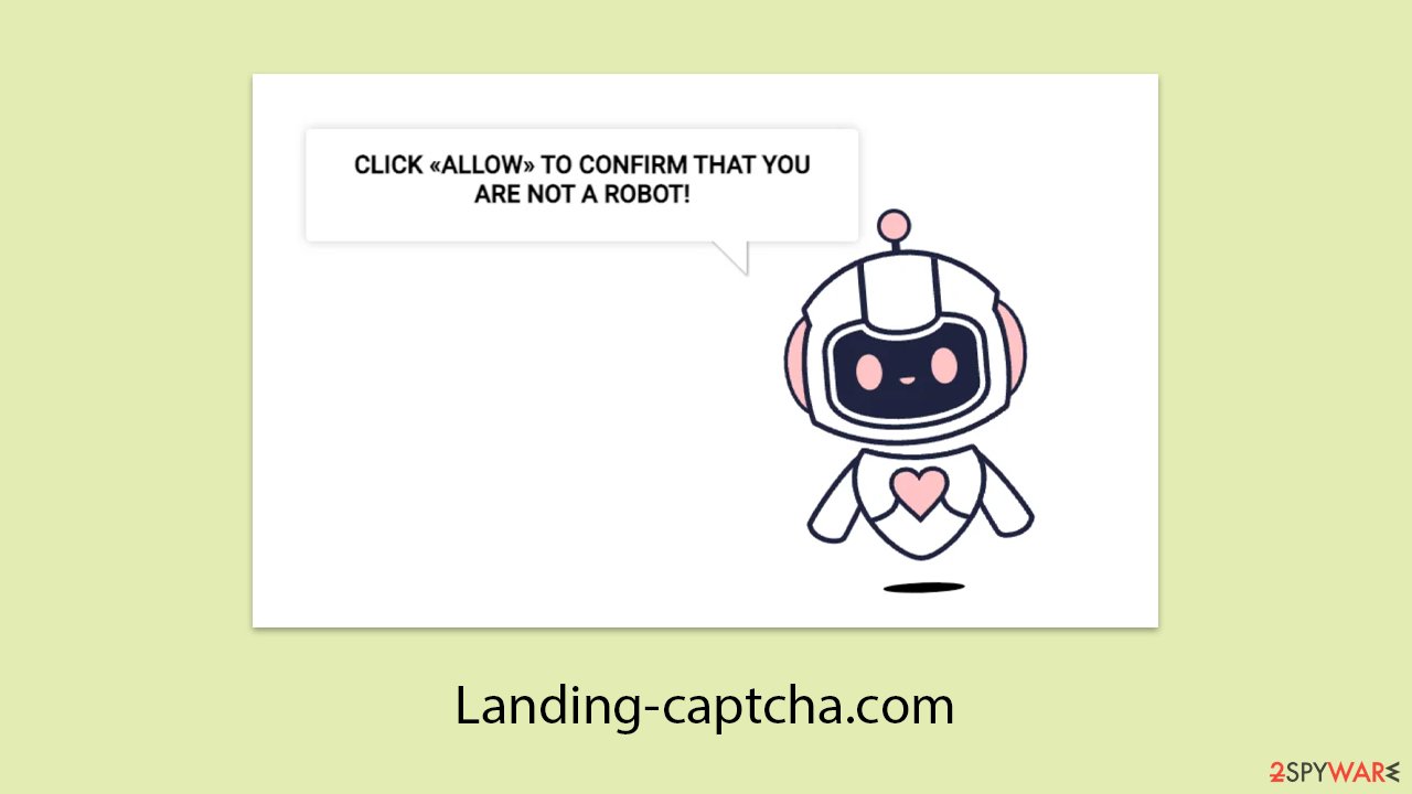 Remove Landing-captcha.com ads (scam) - Free Instructions