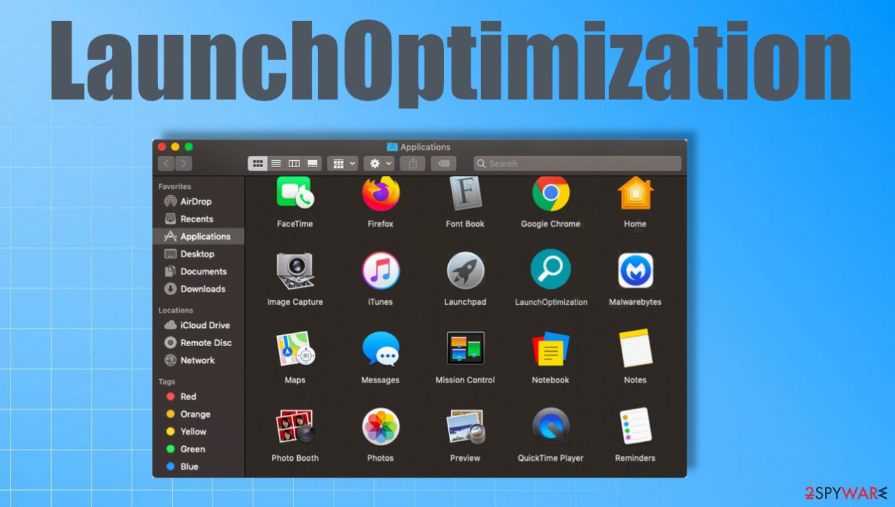 Remove LaunchOptimization Mac (virus)