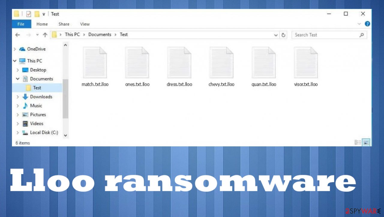 Remove Lloo ransomware (virus) - Decryption Methods Included