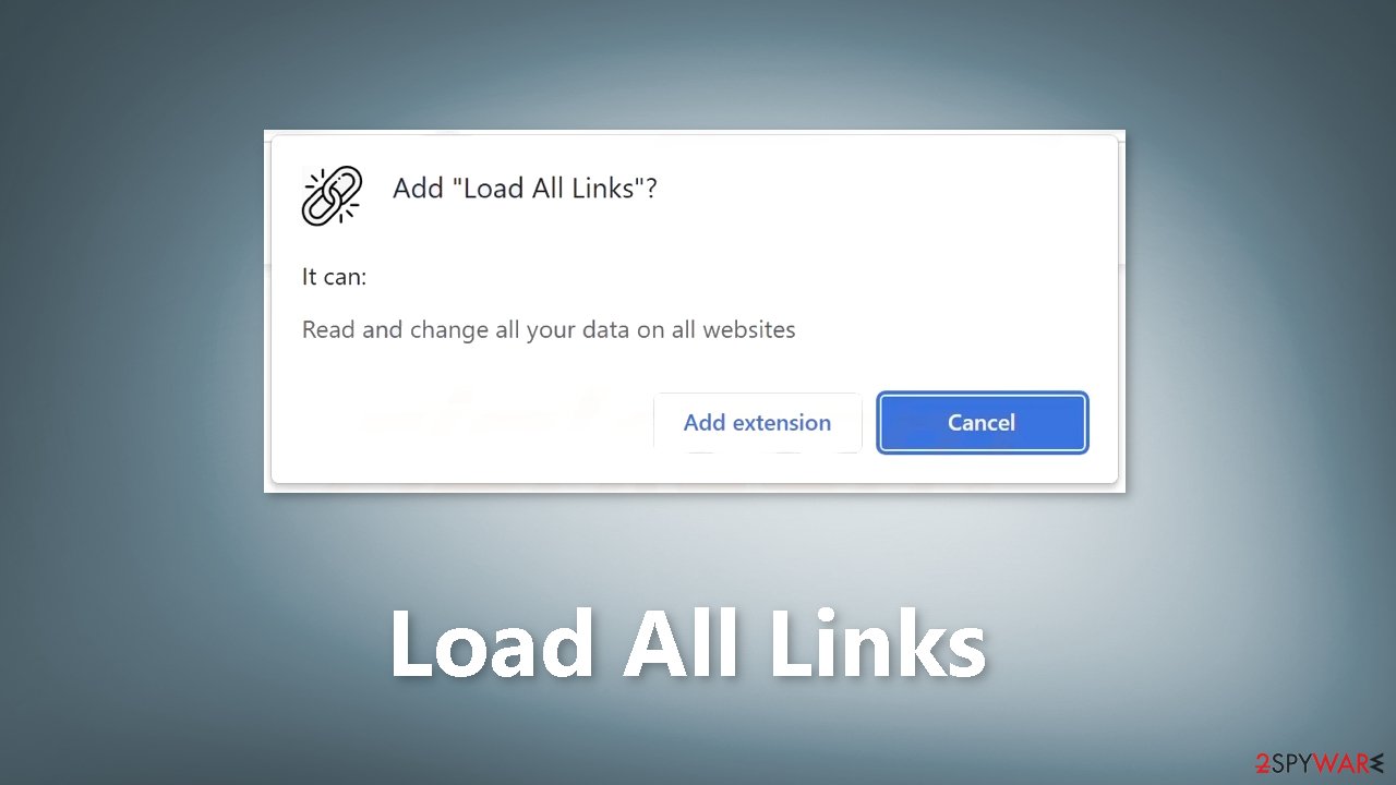 Remove Load All Links adware (virus) - Free Instructions