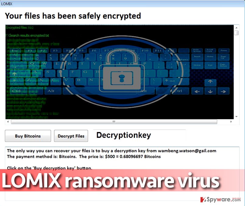 Remove Lomix ransomware / virus (Free Instructions)