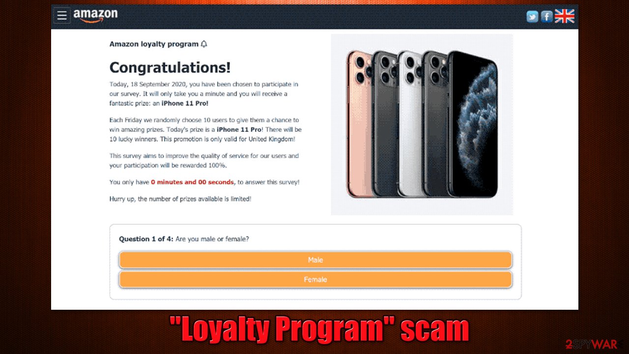 Remove “Loyalty Program” scam (fake) - Free Instructions