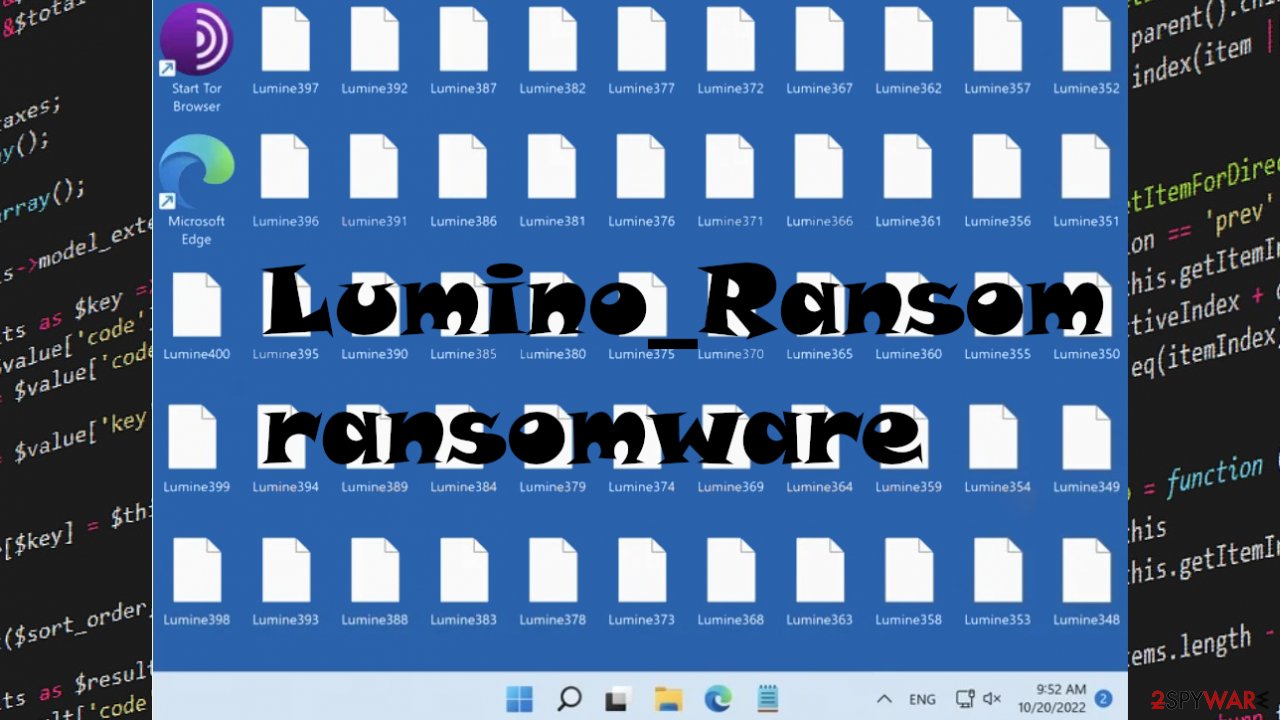 Remove Lumino_Ransom ransomware (Survey Virus)