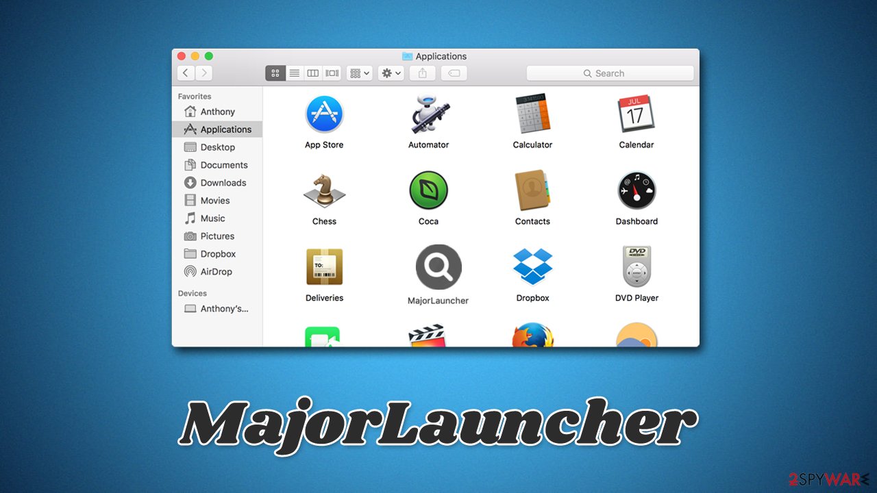 Remove MajorLauncher Mac virus (Chrome, Firefox, IE, Edge) - Tutorial