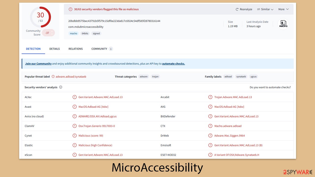Remove MicroAccessibility Mac virus (Free Instructions)