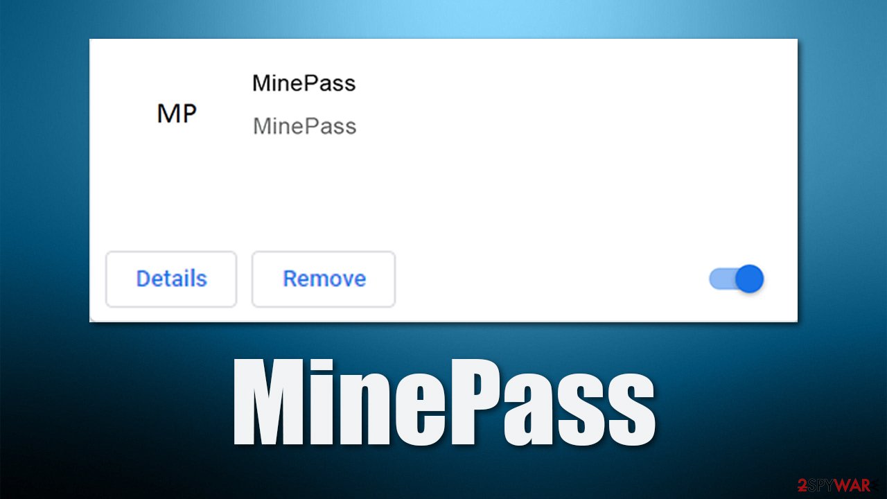 Remove MinePass browser extension (Free Guide)