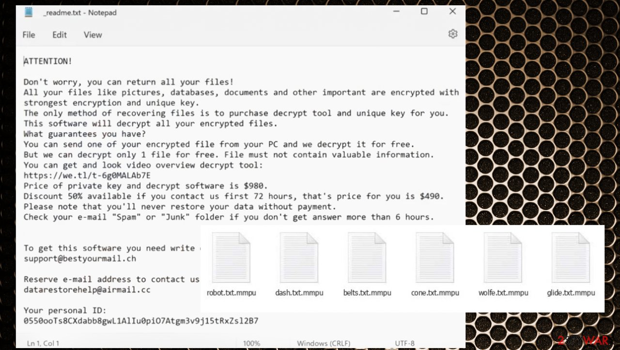 Remove Mmpu ransomware (Bonus: Decryption Steps)