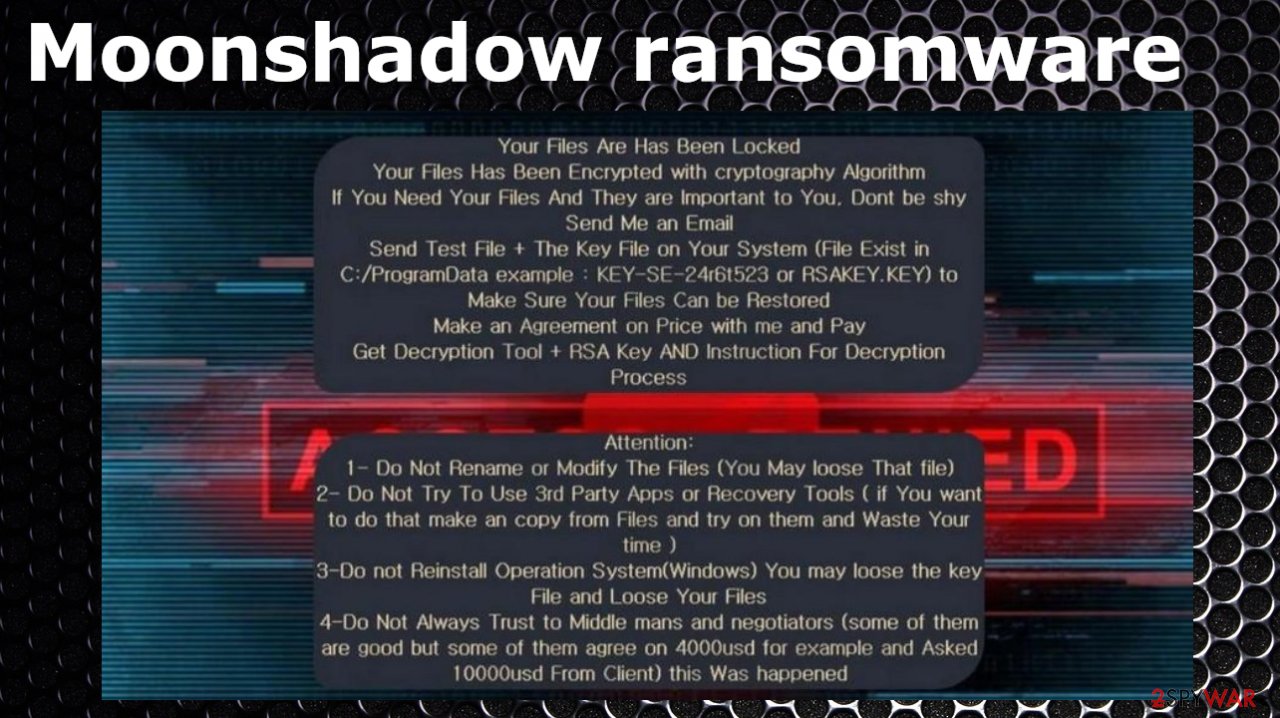 Remove Moonshadow ransomware - Quick Decryption Solution