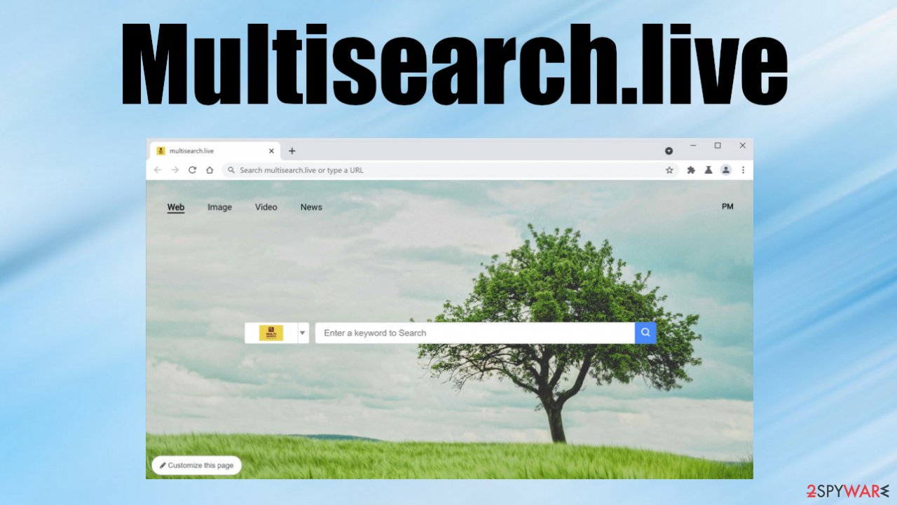 Remove Multisearch.live browser hijacker (spam) - Chrome, Firefox, IE, Edge