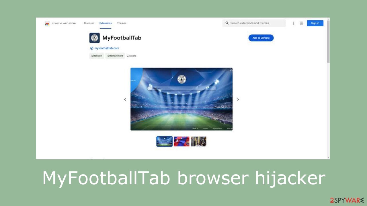 Remove MyFootballTab browser hijacker (virus) - Free Guide