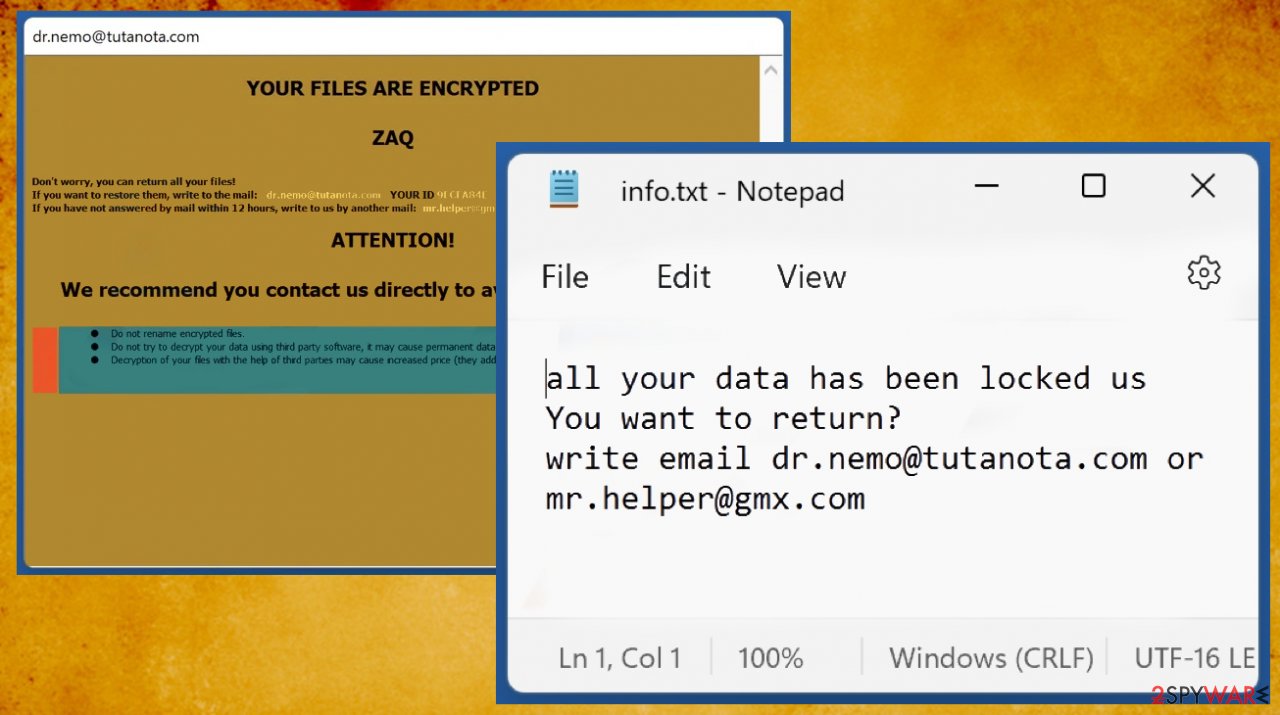 Remove NMO ransomware (virus) - Decryption Methods Included