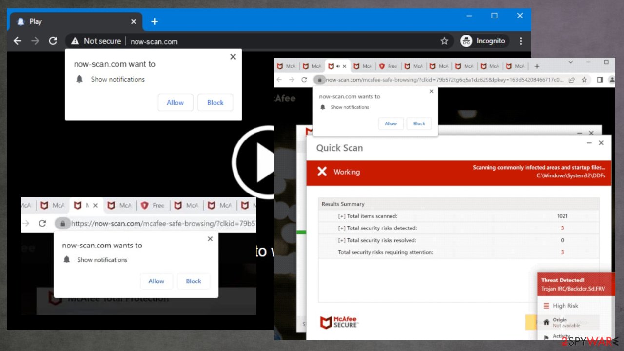 Remove Now-scan.com ads (scam)
