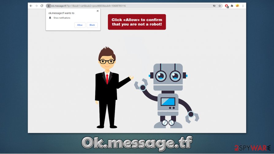 Remove Ok.message.tf (Removal Instructions) - Free Guide
